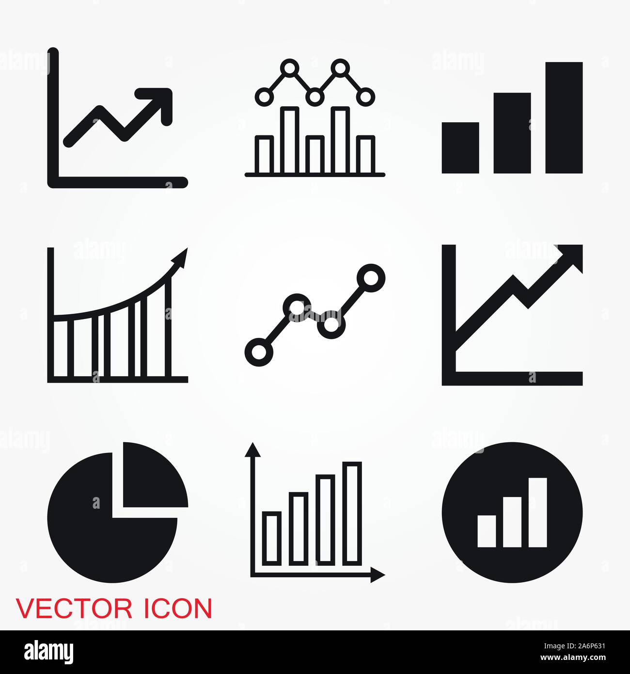 Diagram and graphs vector icons for your design Stock Vector Image ...