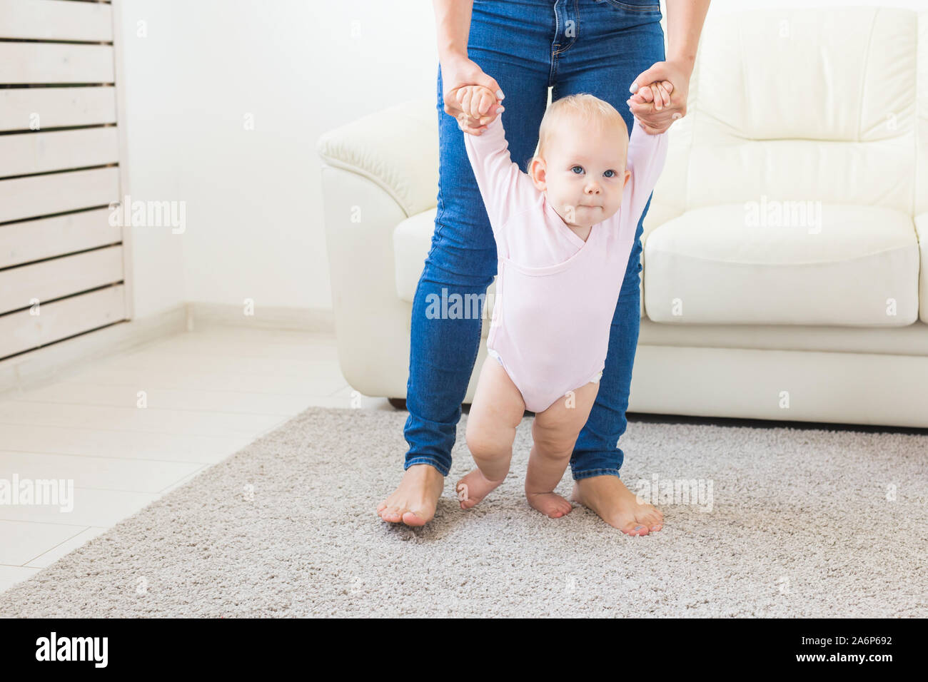 Dad child first step hi-res stock photography and images - Alamy