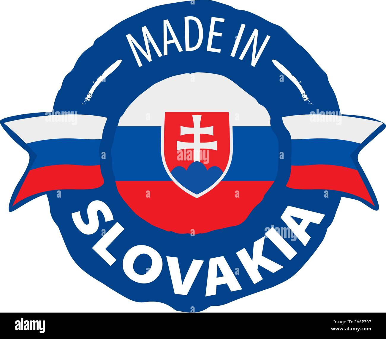 Flag slovak republic in Cut Out Stock Images & Pictures - Alamy