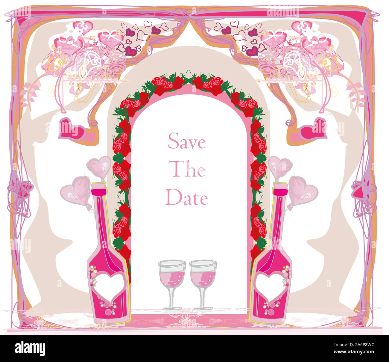 Invitation To Birthday Cocktail Party Stock Photo - Alamy