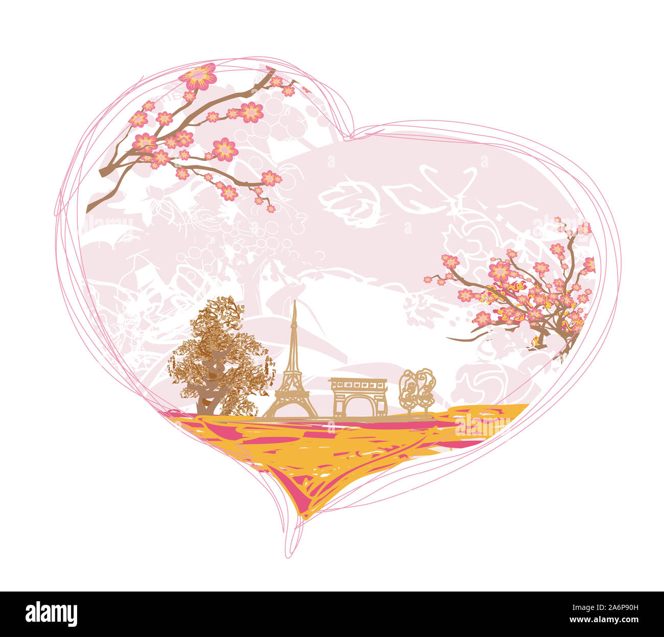 Eiffel tower artistic background Stock Photo - Alamy