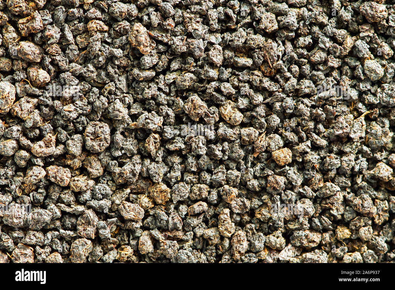 Texture of granular black tea, textured effect , flat surface Stock ...