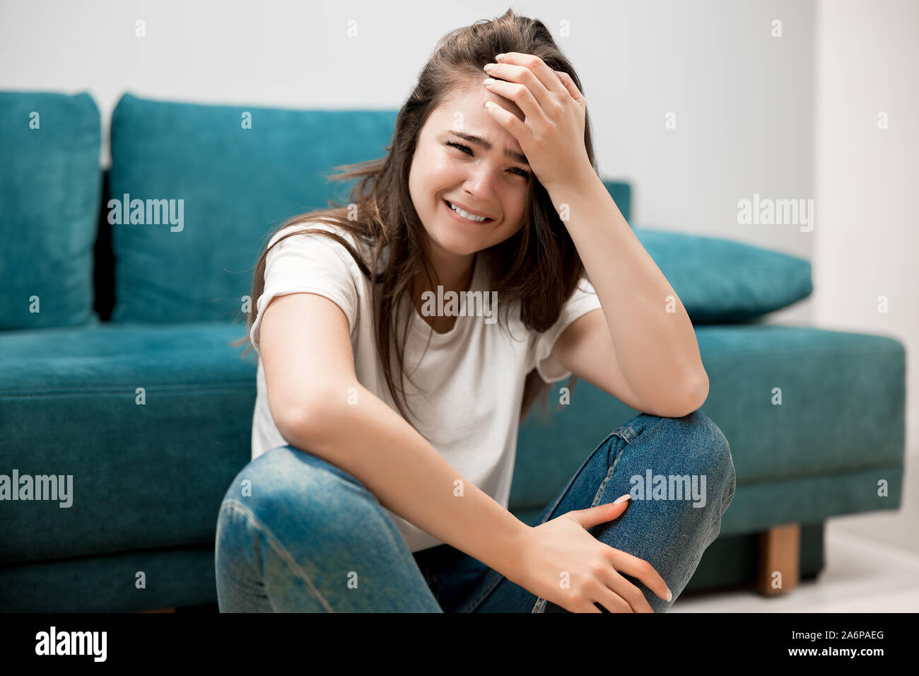 Touching tragic hi-res stock photography and images - Alamy