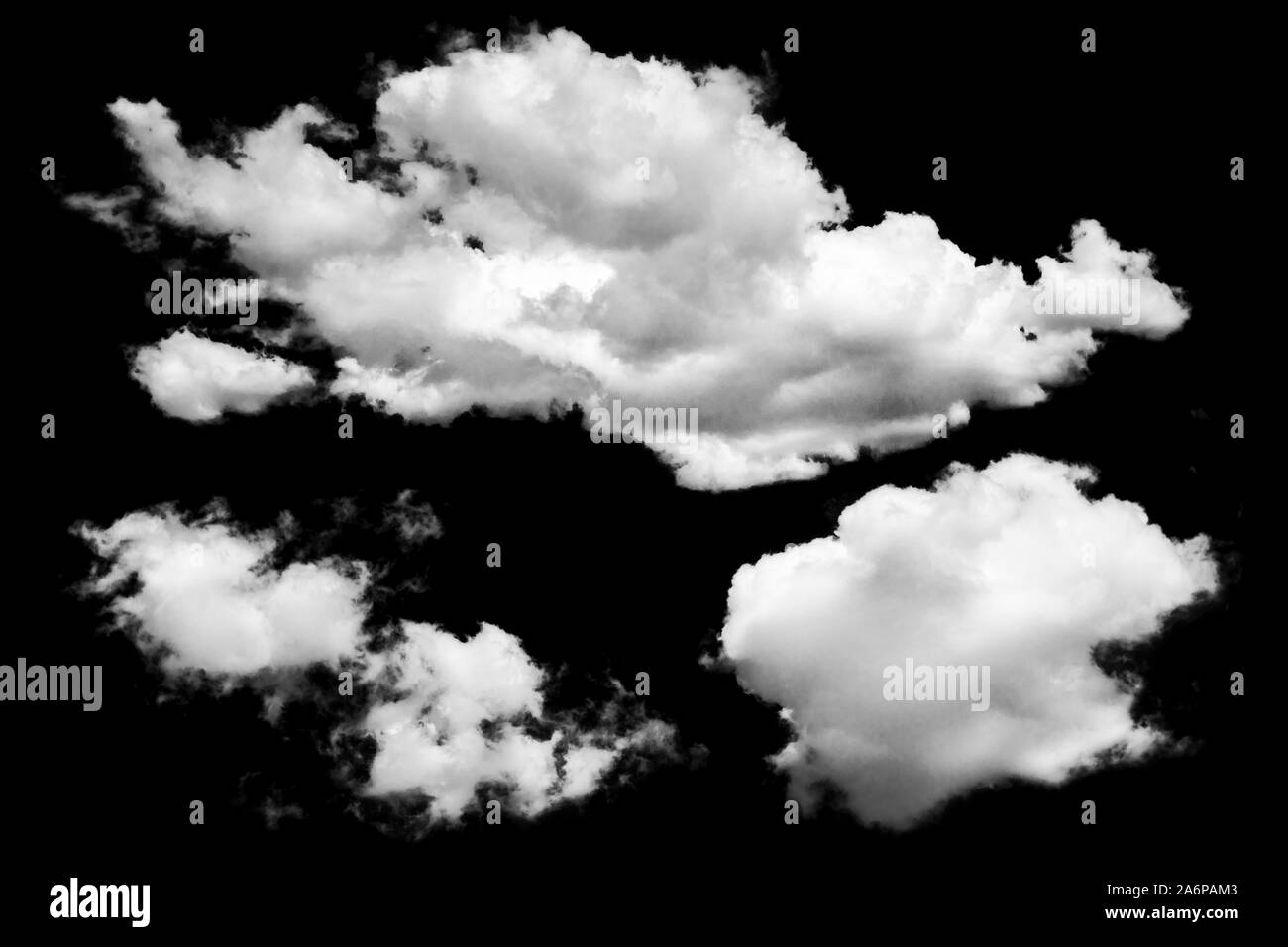 Isolated cloud over black. Design elements Stock Photo - Alamy