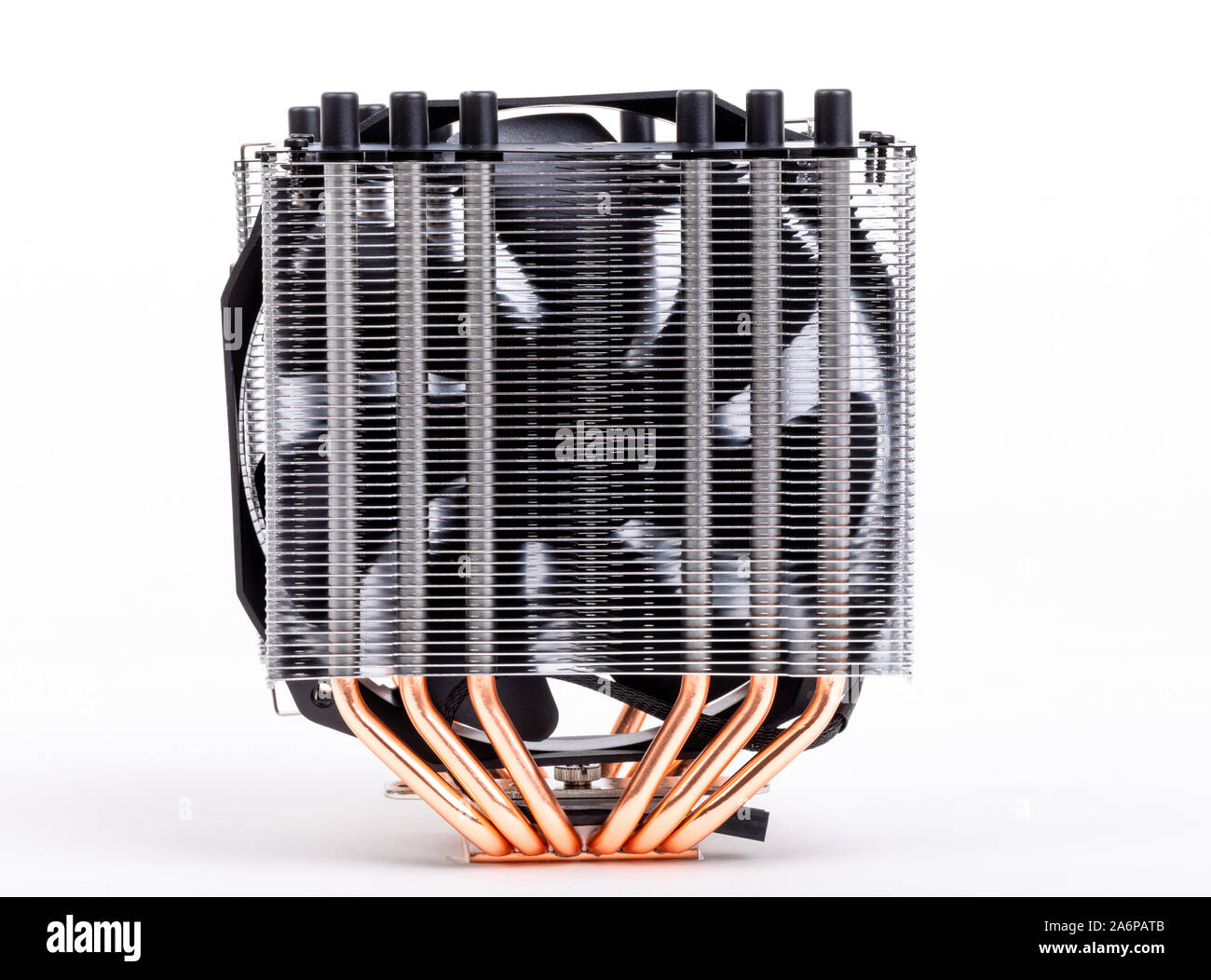 modern powerful CPU Cooler with heat-pipes and ventilator fan for mew ...