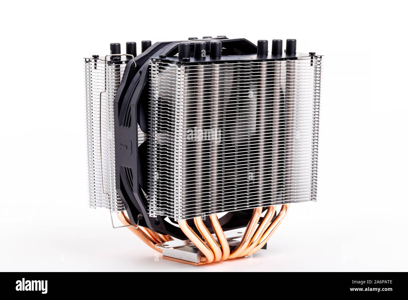 modern powerful CPU Cooler with heat-pipes and ventilator fan for mew ...