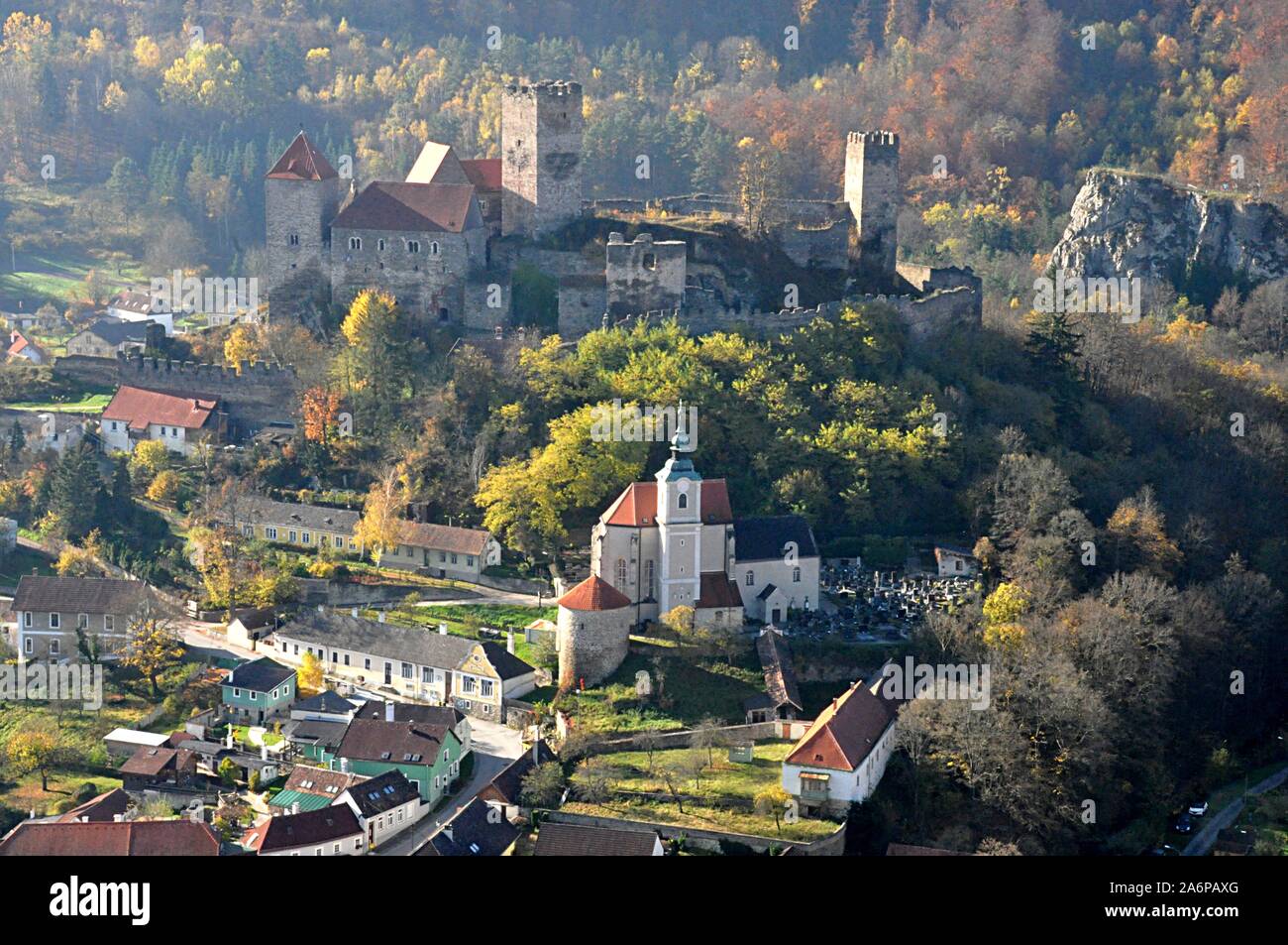 city and castle Hardegg, Austria,Europe Stock Photo - Alamy