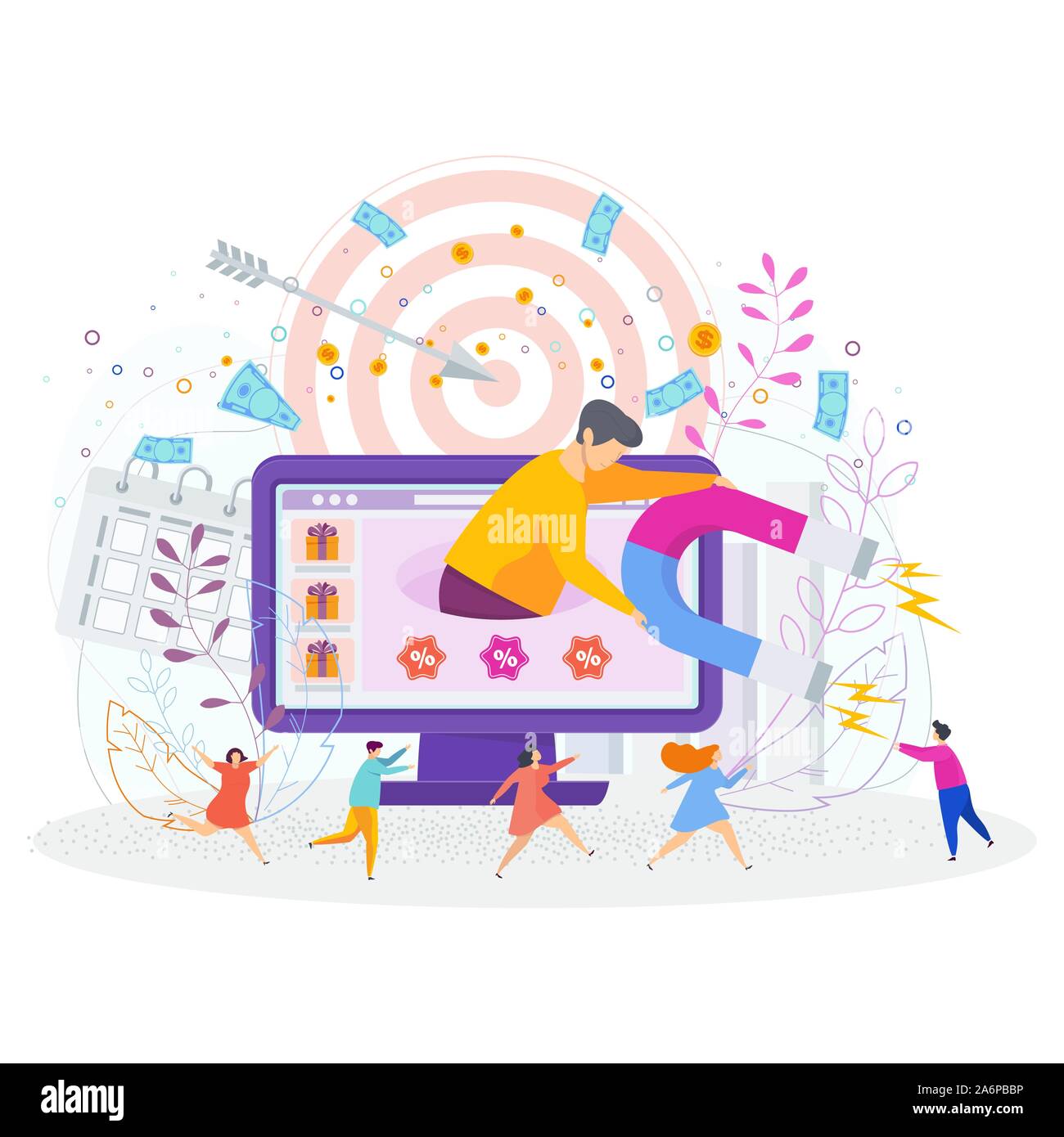 Target store customers Stock Vector Images - Alamy