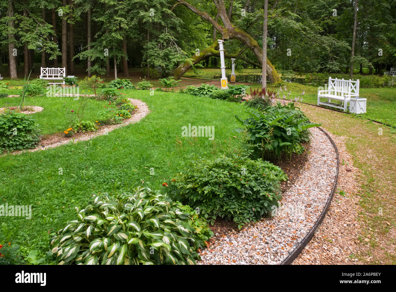 In the regular park on a summer day Stock Photo - Alamy