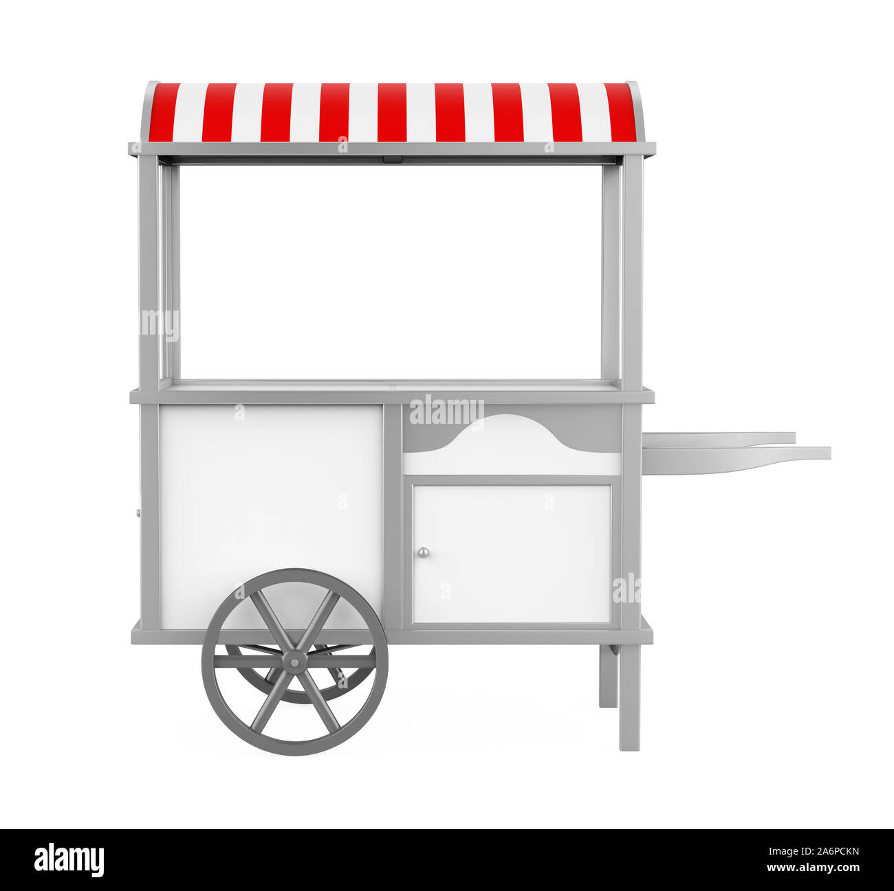 Food Cart Isolated Stock Photo - Alamy