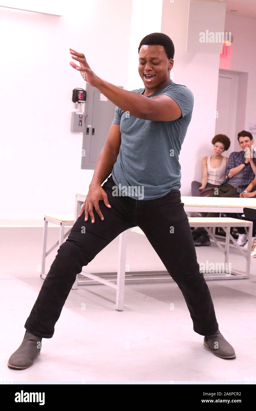 Press rehearsal for the Kennedy Center production of Footloose, held at ...