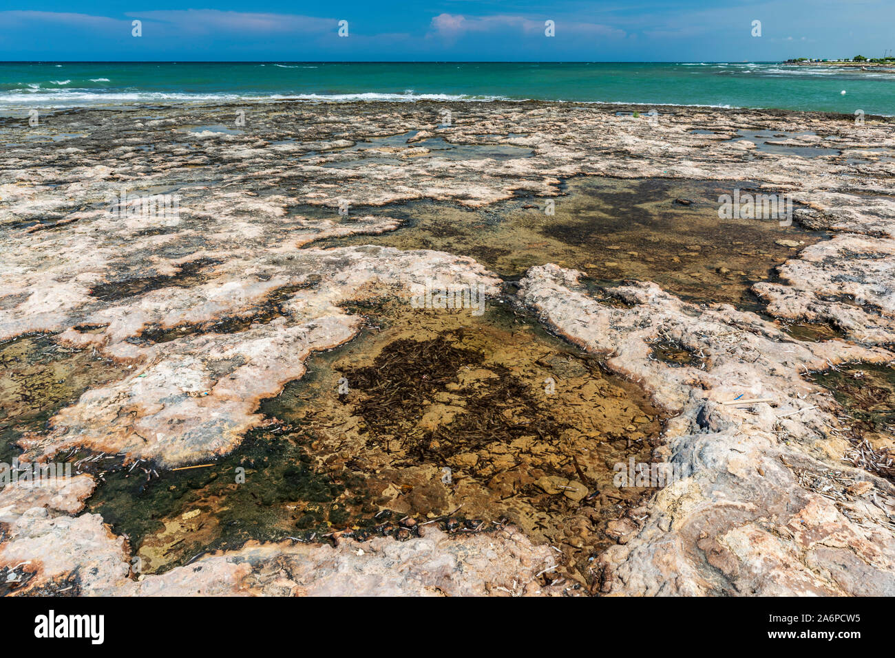 Colors and atmosphere of the Puglia sea. Italy Stock Photo - Alamy