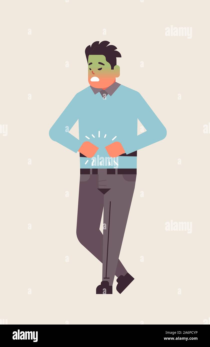 Person feeling nauseous Stock Vector Images - Alamy