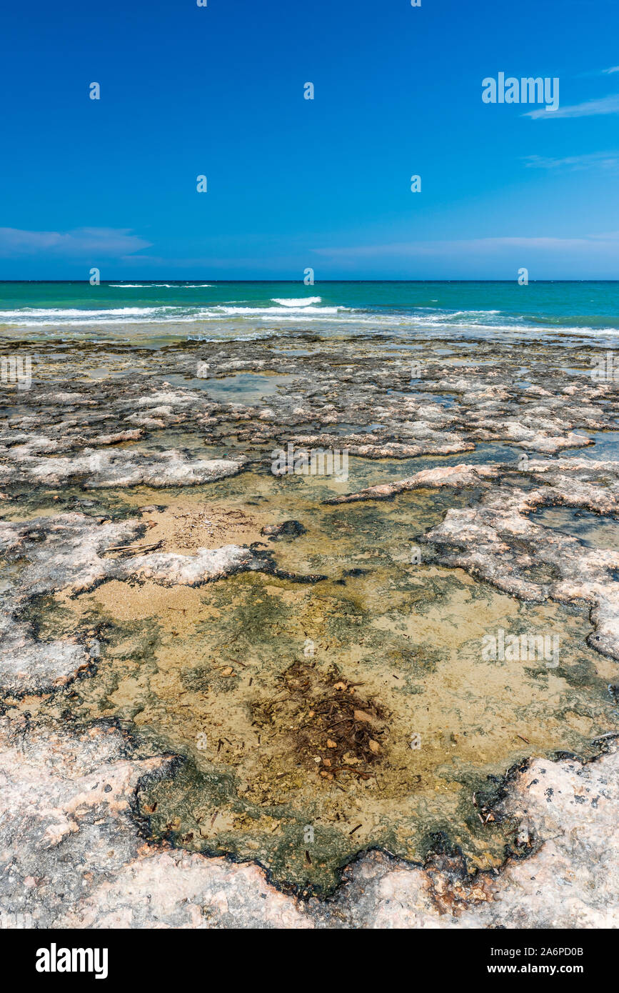 Colors and atmosphere of the Puglia sea. Italy Stock Photo - Alamy
