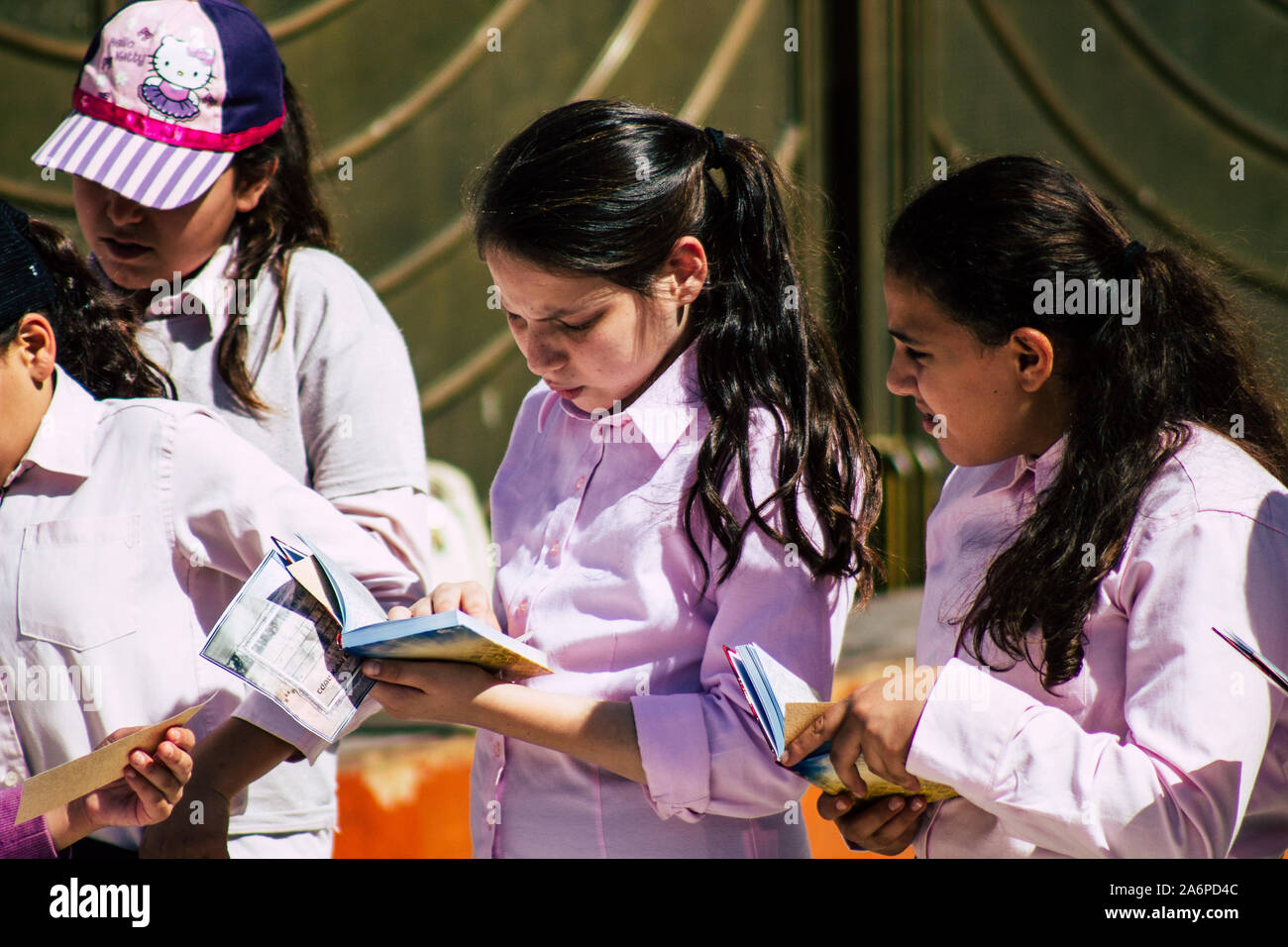 Jerusalem Israel October 06, 2019 View of unknowns Israeli young girls ...