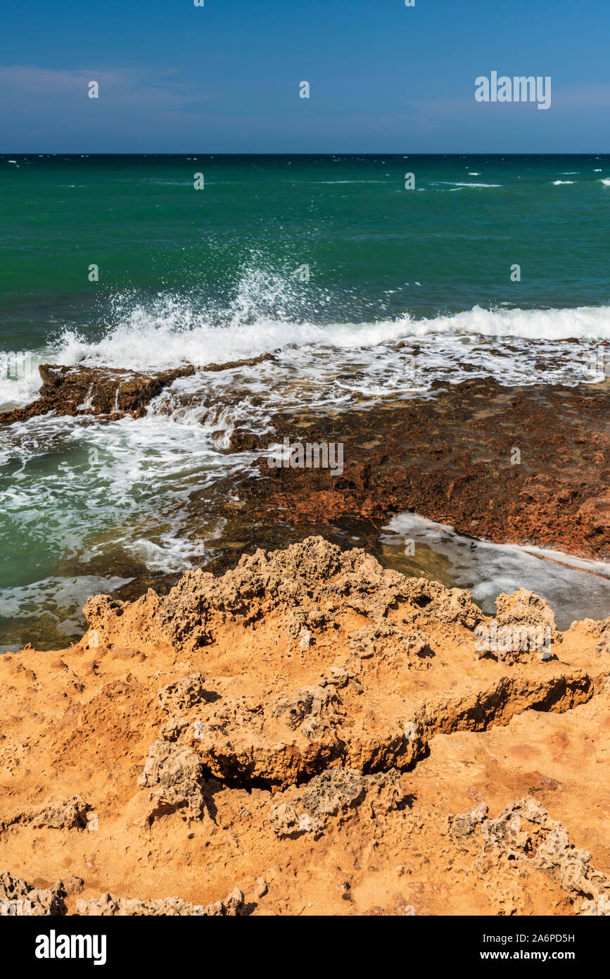 Colors and atmosphere of the Puglia sea. Italy Stock Photo - Alamy
