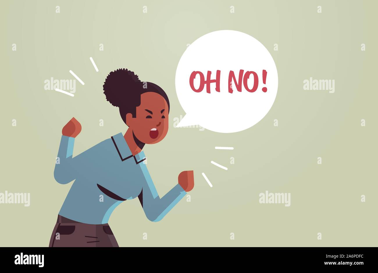 Raising the alarm Stock Vector Images - Alamy