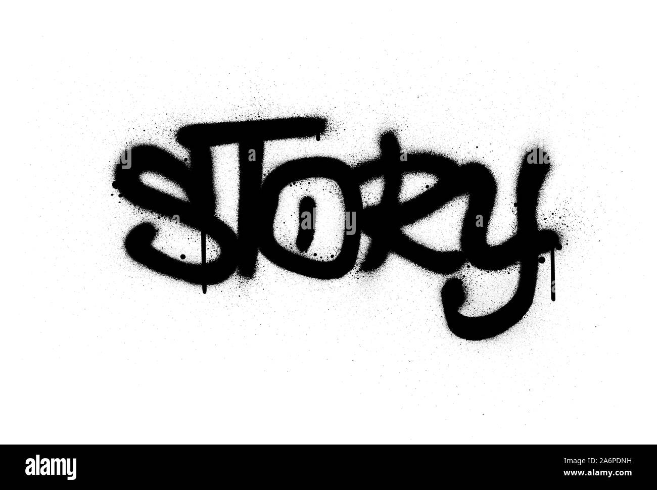 graffiti story word sprayed in black over white Stock Vector Image ...