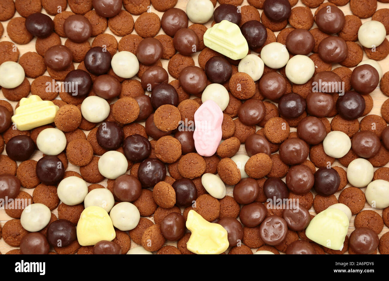 Traditional sweets for the celebration of Saint Nicolas (Sinterklaas) a ...
