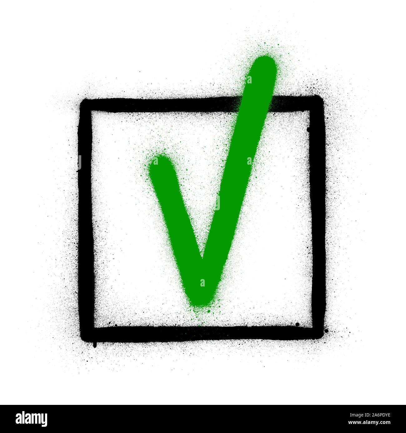 graffiti accepted sign sprayed in green black over white Stock Vector ...
