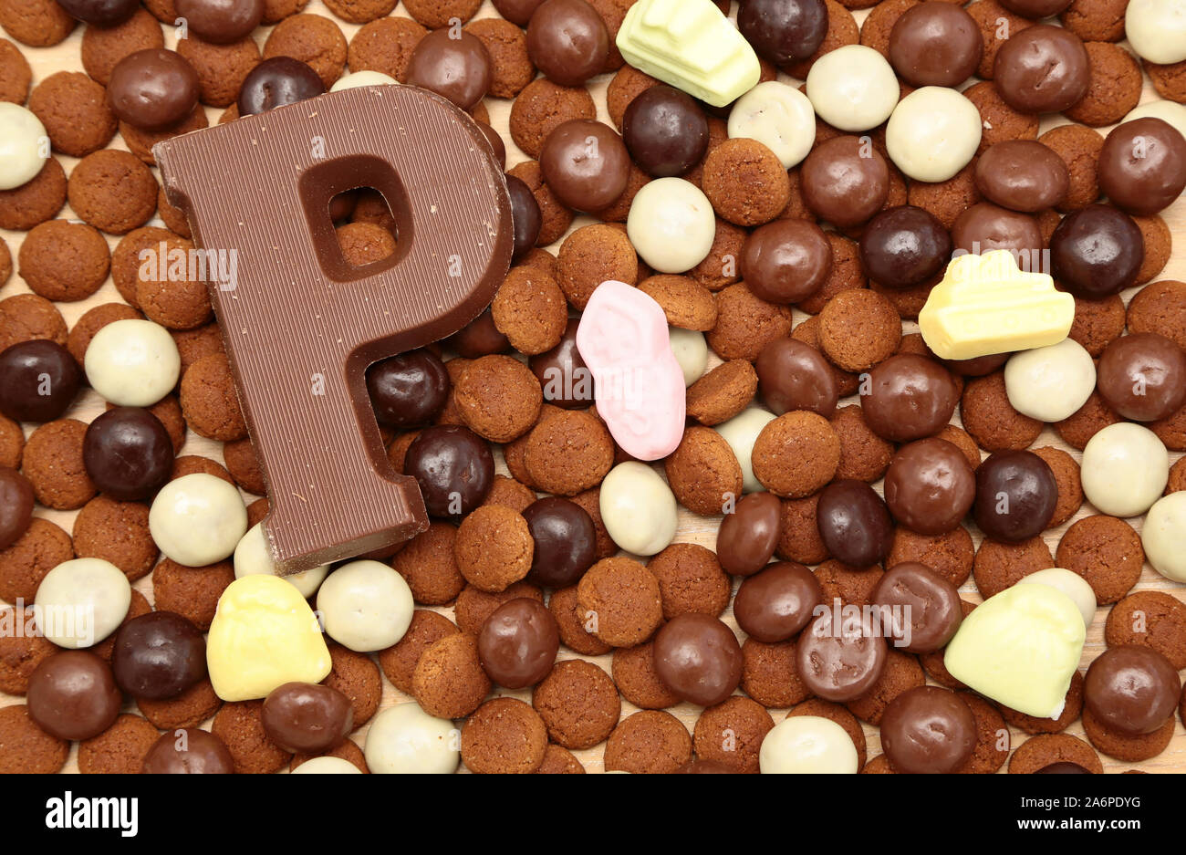 Traditional sweets for the celebration of Saint Nicolas (Sinterklaas) a ...