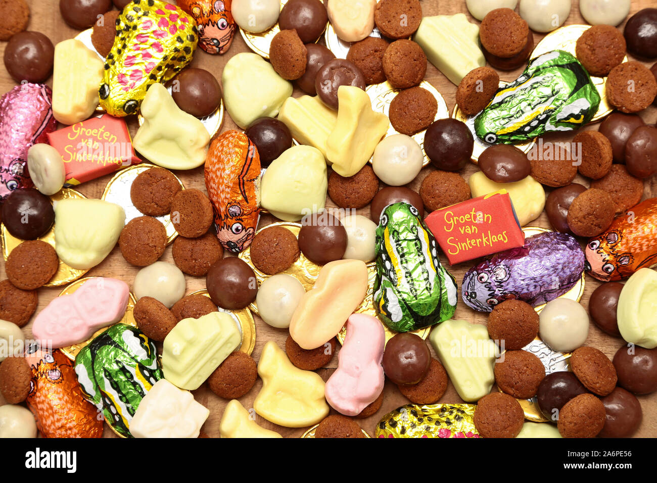 Traditional sweets for the celebration of Saint Nicolas (Sinterklaas) a ...