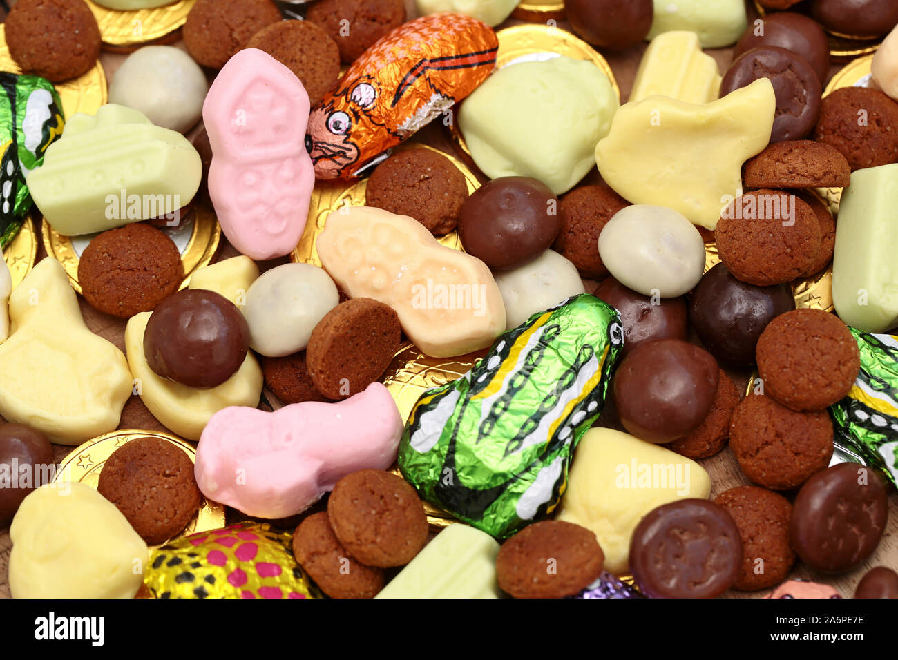 Traditional sweets for the celebration of Saint Nicolas (Sinterklaas) a ...