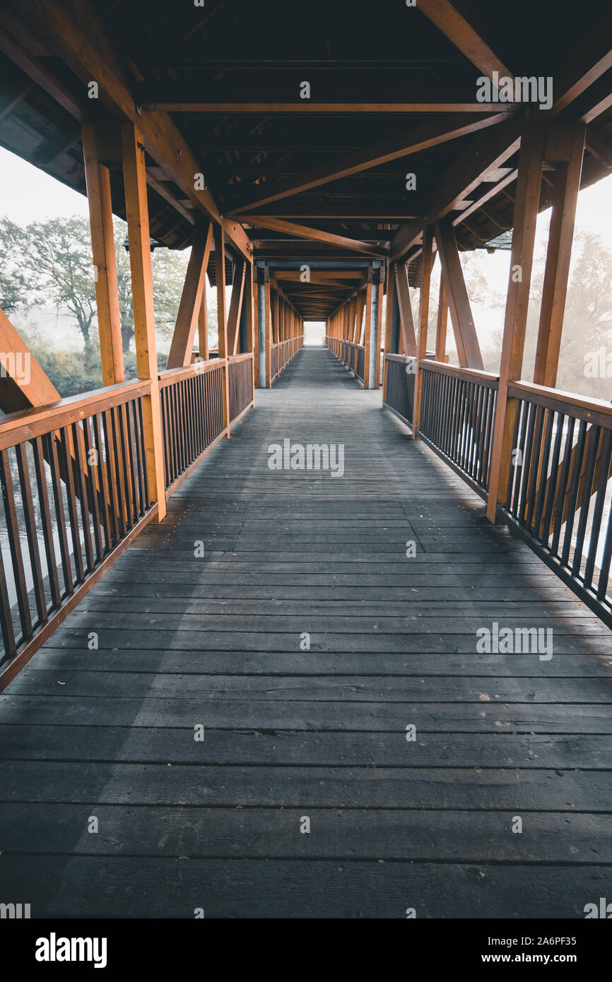Bridge above the river Stock Photo - Alamy