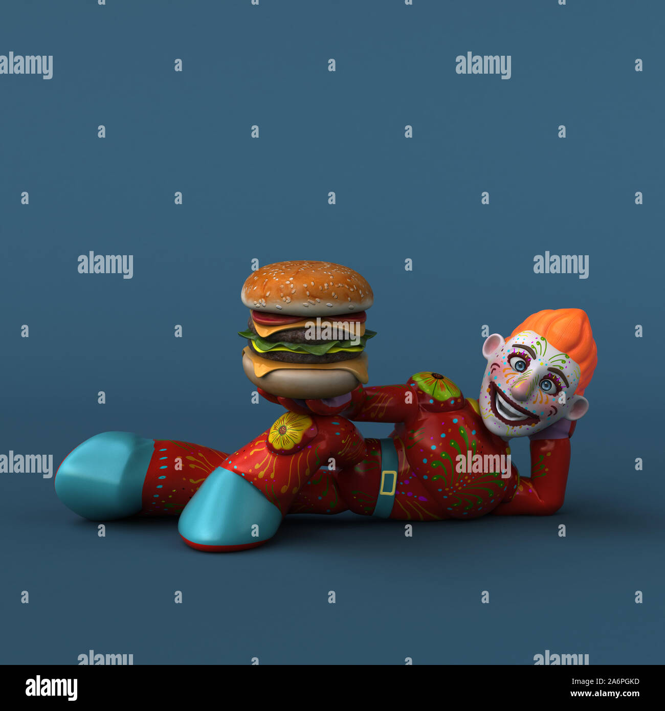 Mexican hero - 3D Illustration Stock Photo - Alamy