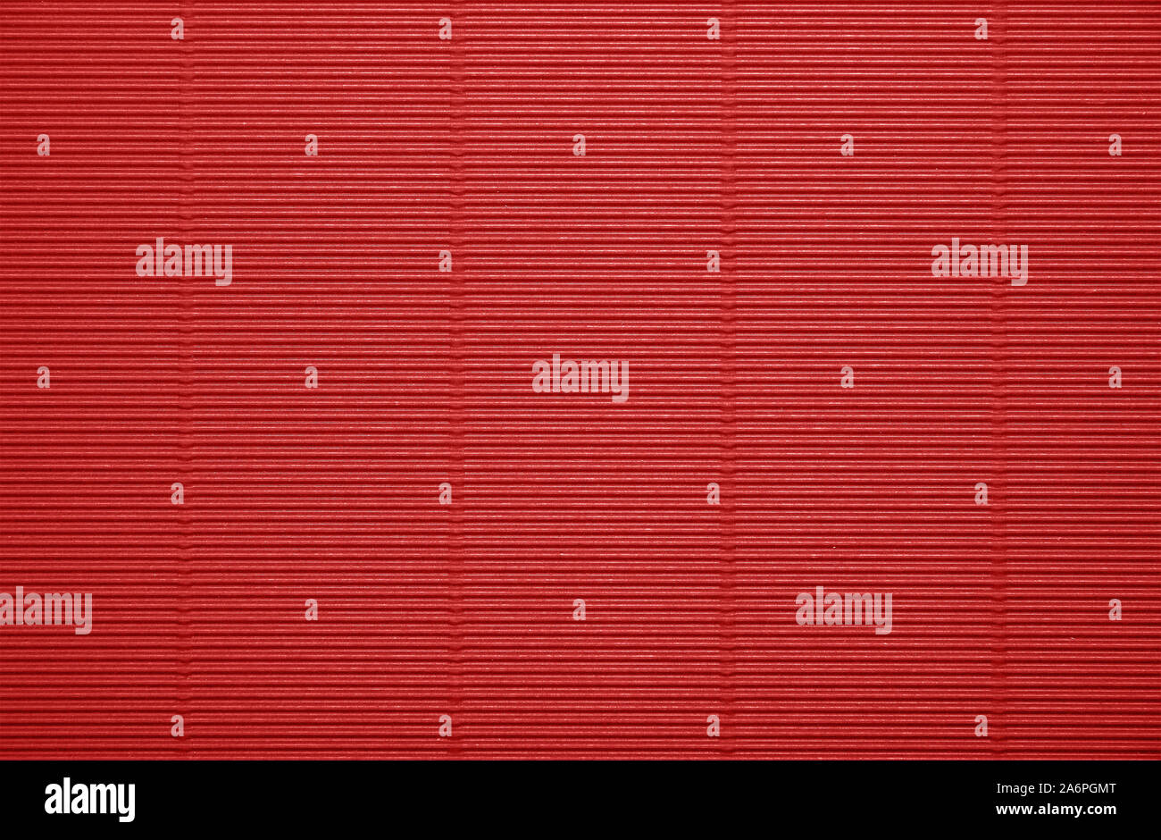 Close up background pattern texture of vivid scarlet red corrugated ...