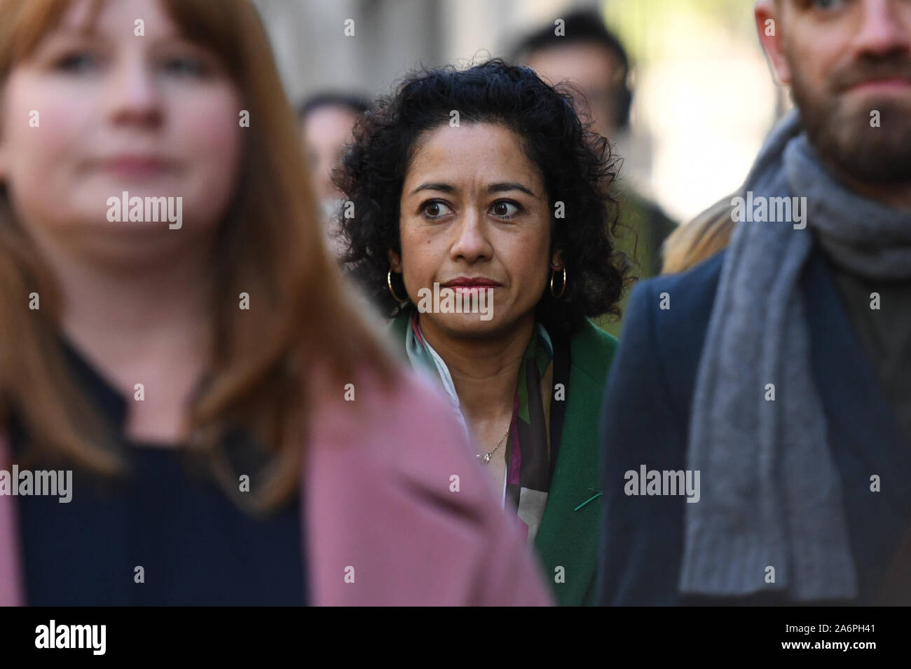 Samira Ahmed arrives at the Central London Employment Tribunal, Victory ...