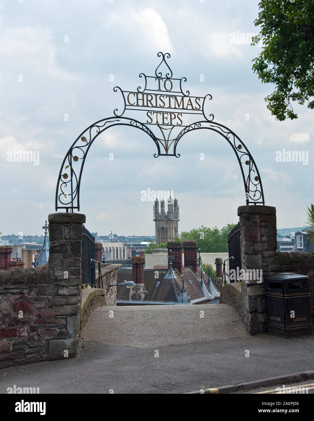 Entrance to Christmas Steps. Bristol, England Stock Photo - Alamy
