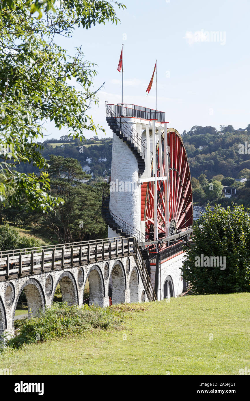 Great Laxey Wheel or Lady Isabella is the largest working waterwheel in ...