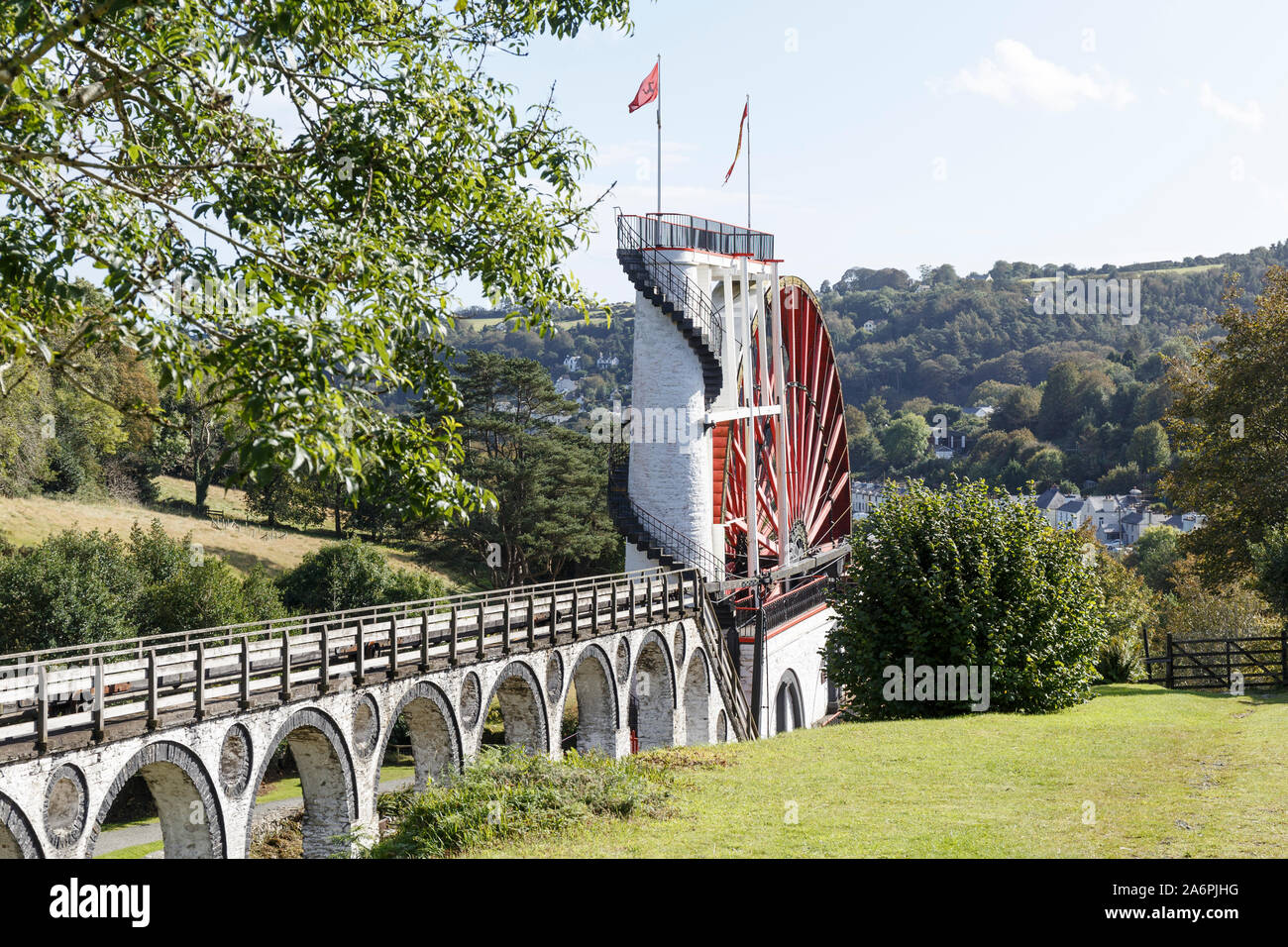 Great Laxey Wheel or Lady Isabella is the largest working waterwheel in ...