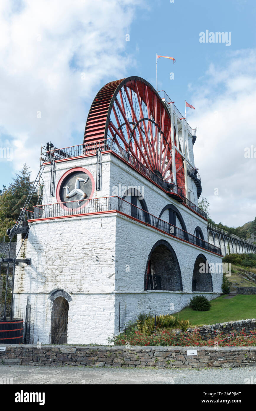 Great Laxey Wheel or Lady Isabella is the largest working waterwheel in ...