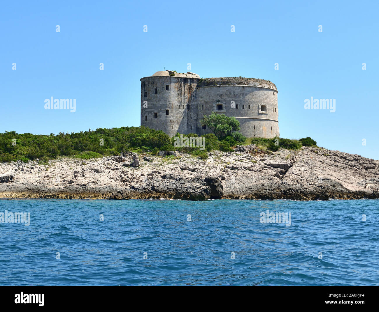 Arza Fortress - an ancient military building on the border of Kotor Bay ...