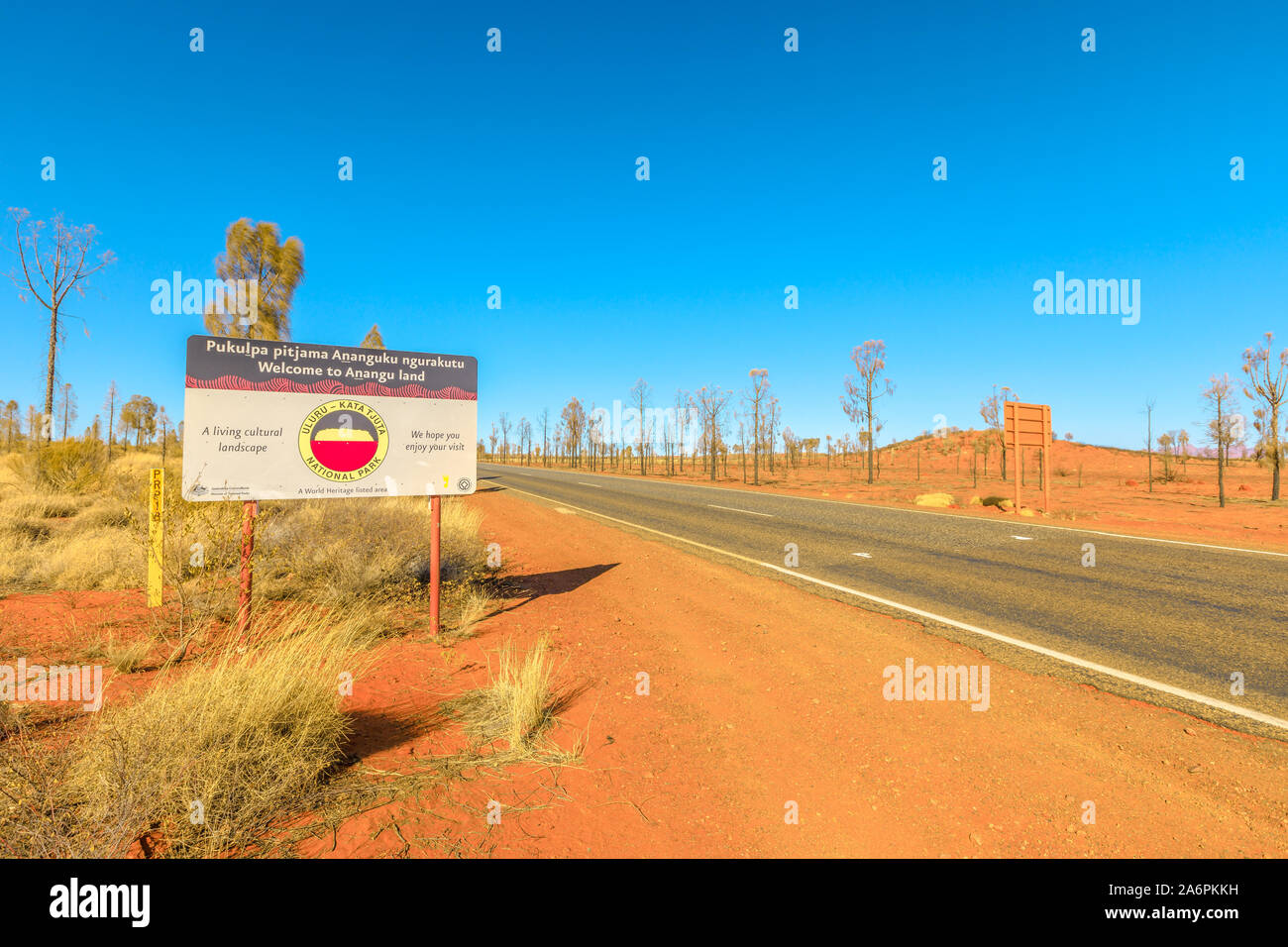 Uluru, Northern Territory, Australia - Aug 26, 2019: Welcome to Anangu ...