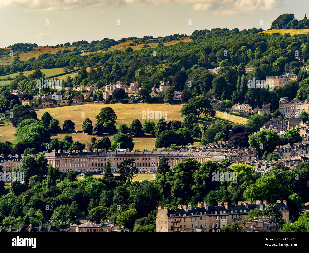 Aerial view royal crescent hi-res stock photography and images - Alamy