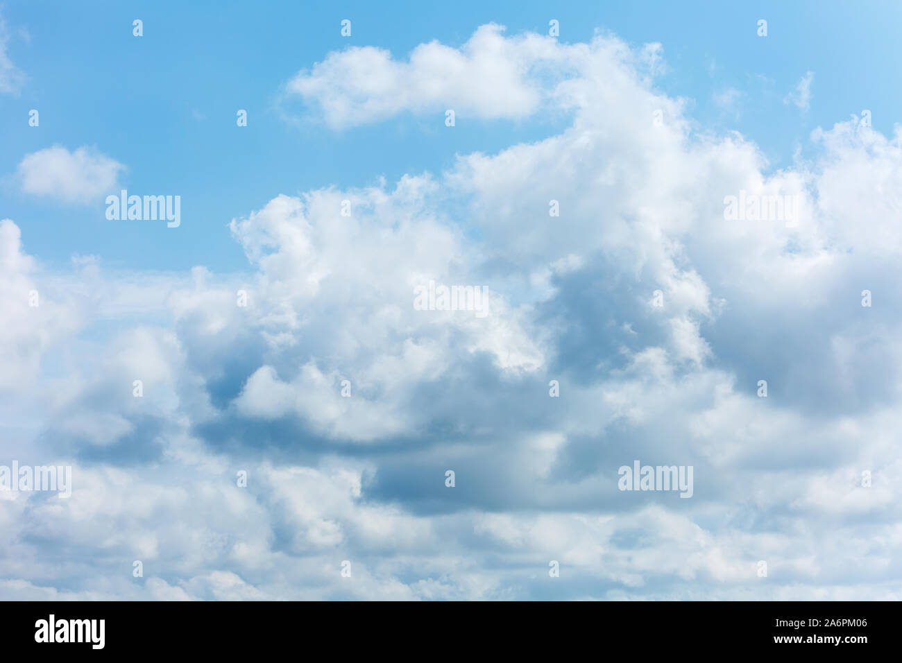 Thick beautiful clouds and clouds in the sky. Cloudy weather before the ...