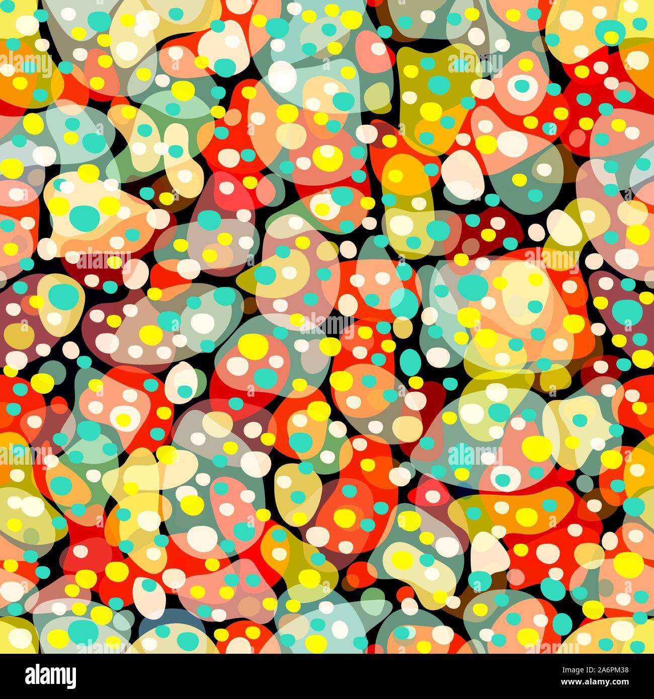 Rainbow multicolor abstract spotted seamless pattern, background from ...