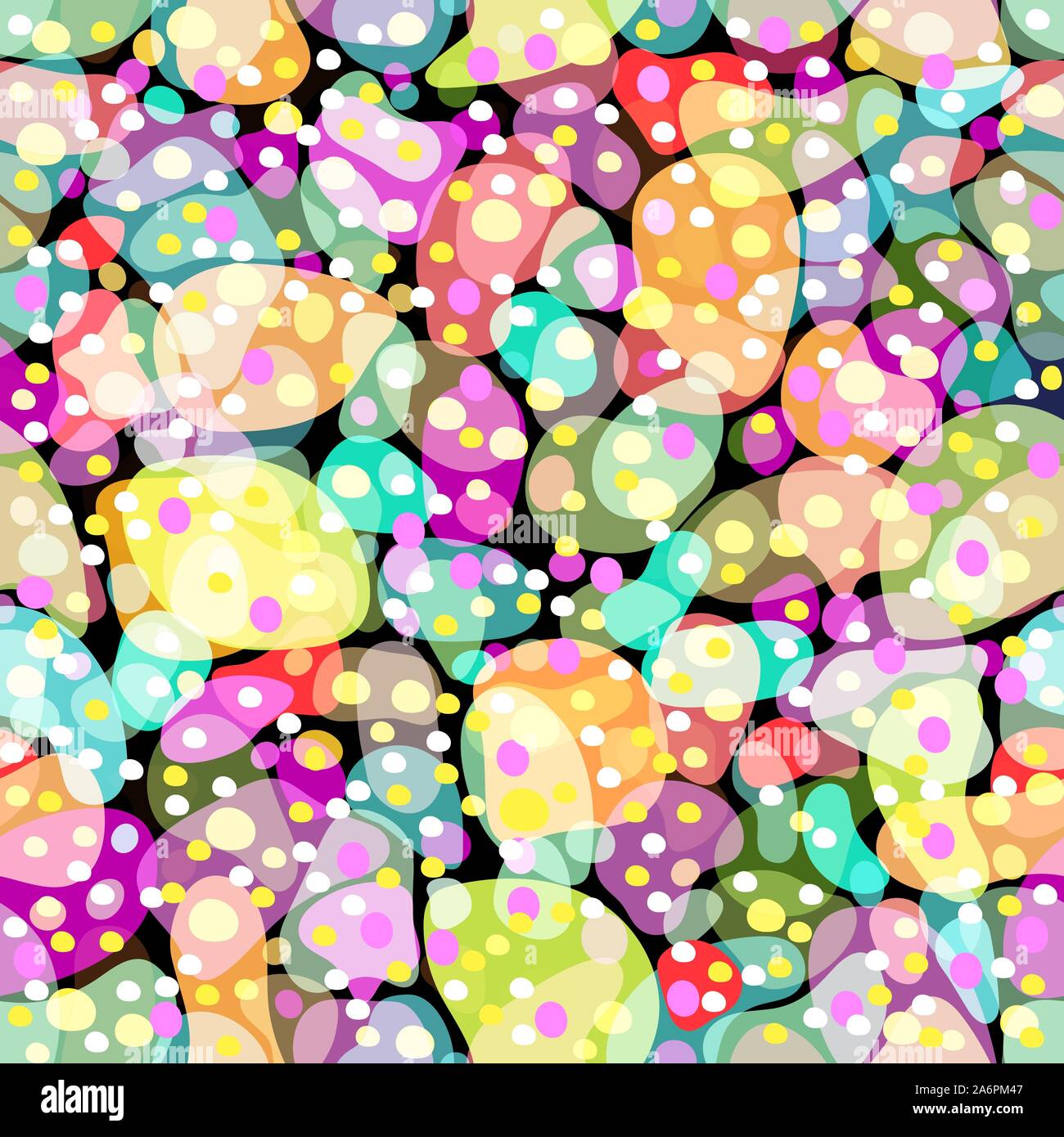Rainbow multicolor abstract spotted seamless pattern, background from ...