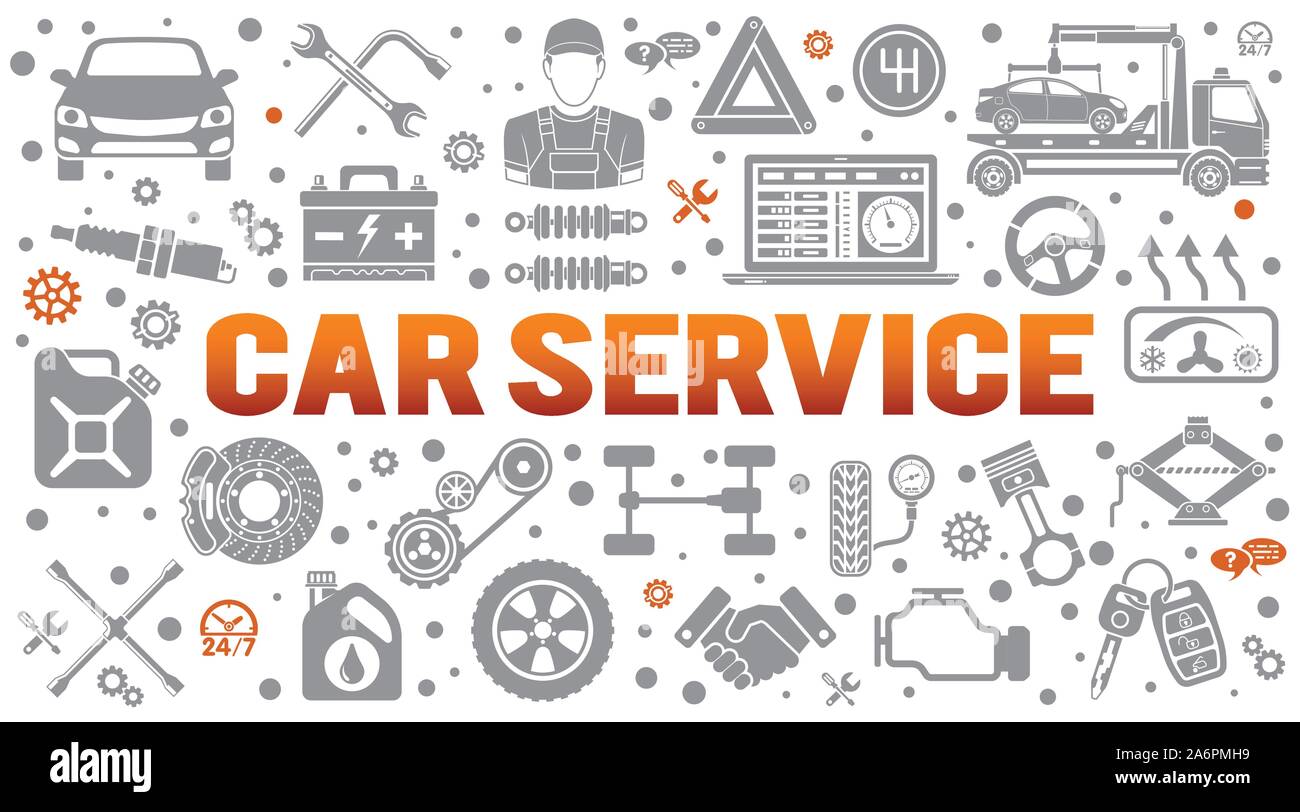 Car Service Banner Stock Vector Image & Art - Alamy