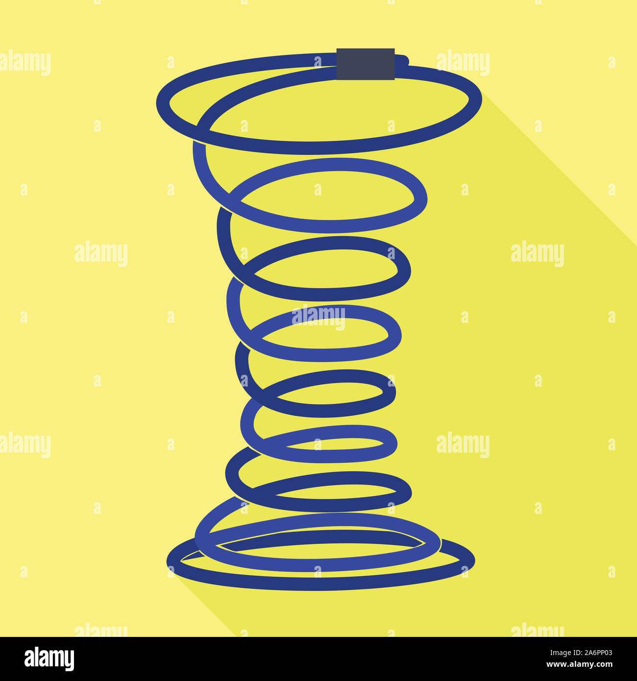Wire spring icon. Flat illustration of wire spring vector icon for web ...