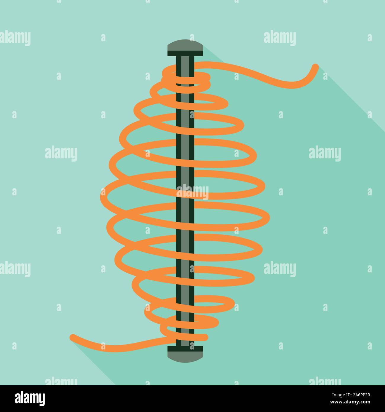Cord wire icon. Flat illustration of cord wire vector icon for web ...