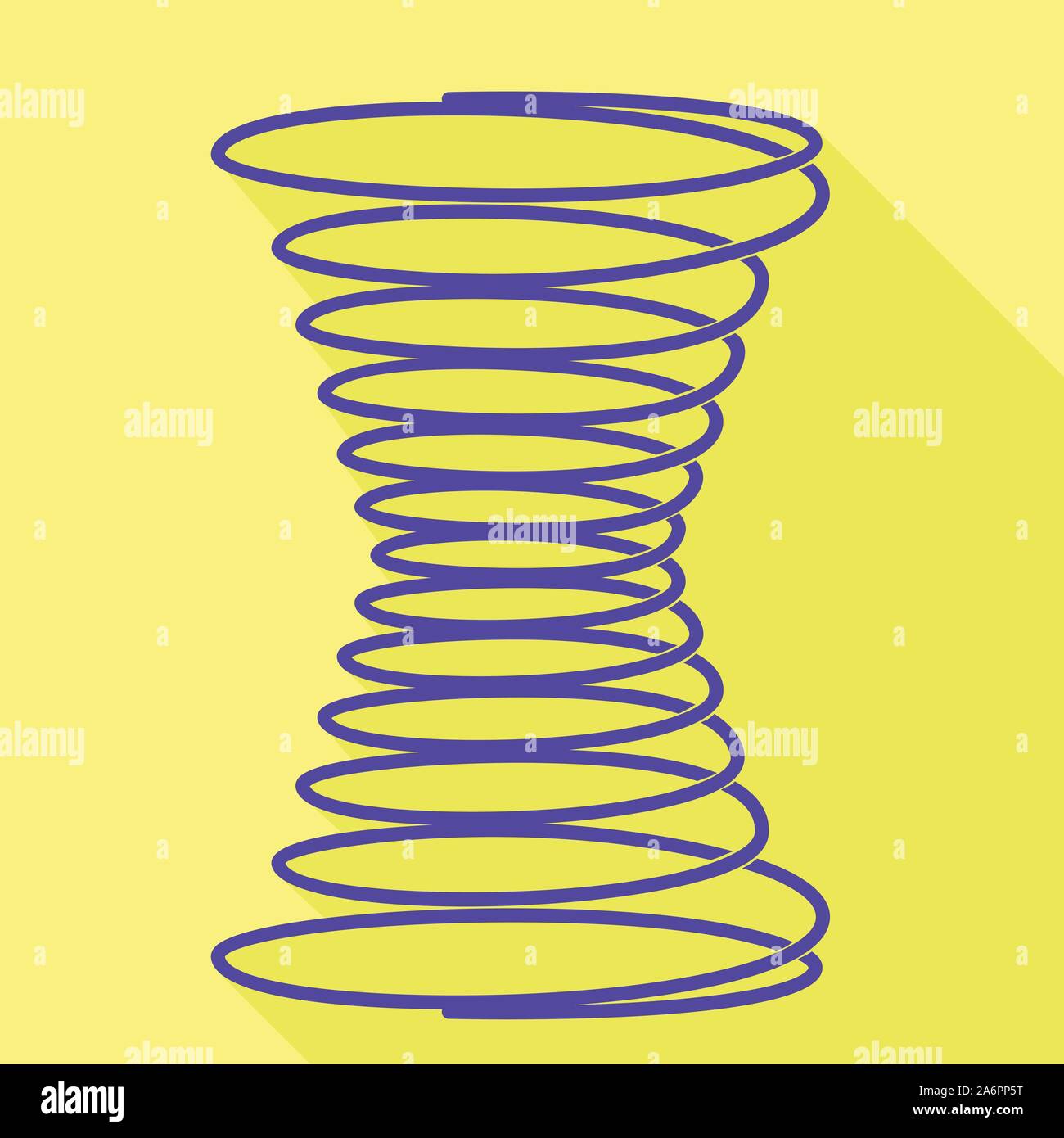 Compress spring icon. Flat illustration of compress spring vector icon ...