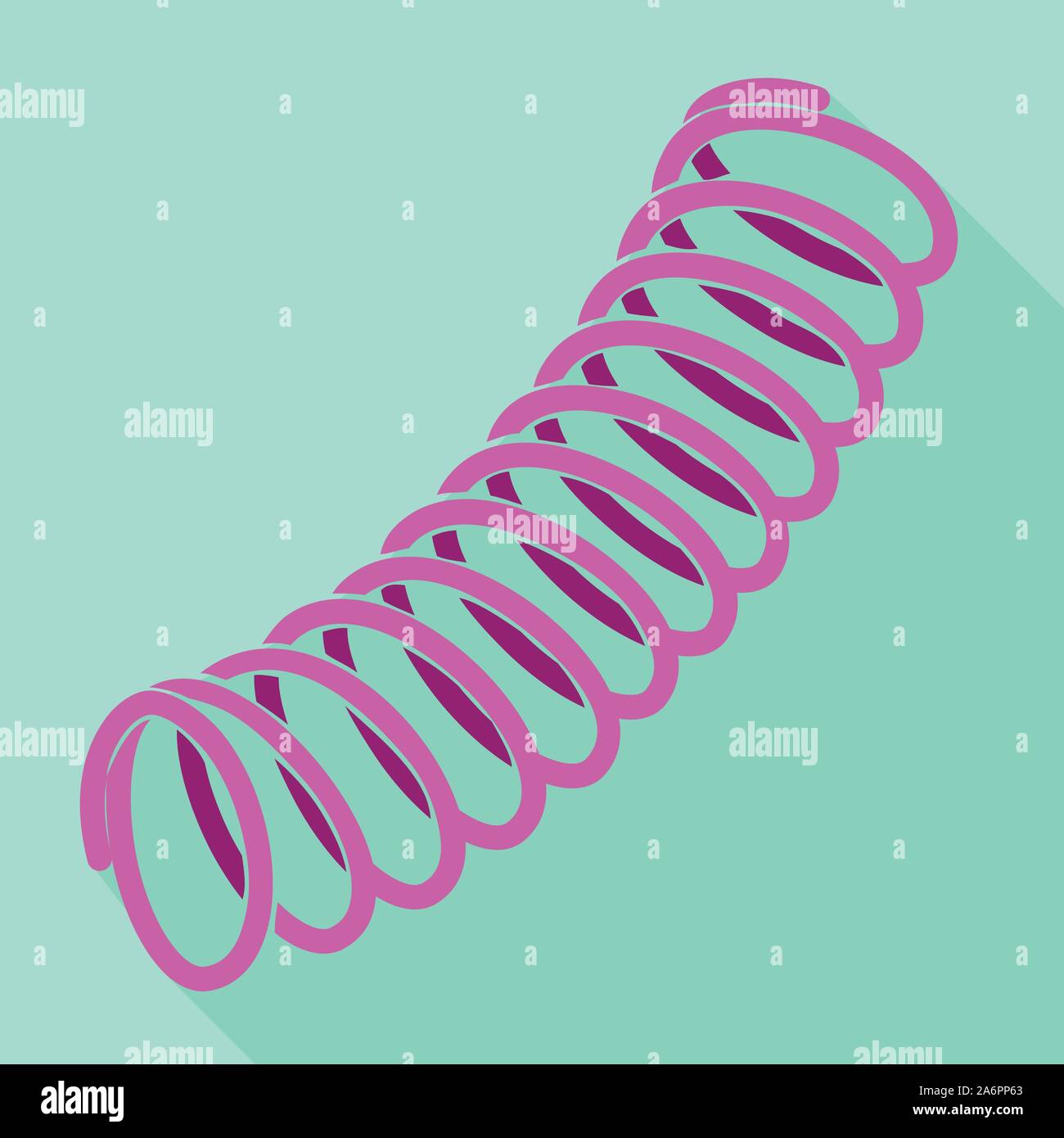 Energy spring icon. Flat illustration of energy spring vector icon for ...