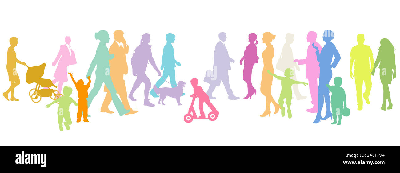 Person people crossing the road Cut Out Stock Images & Pictures - Alamy