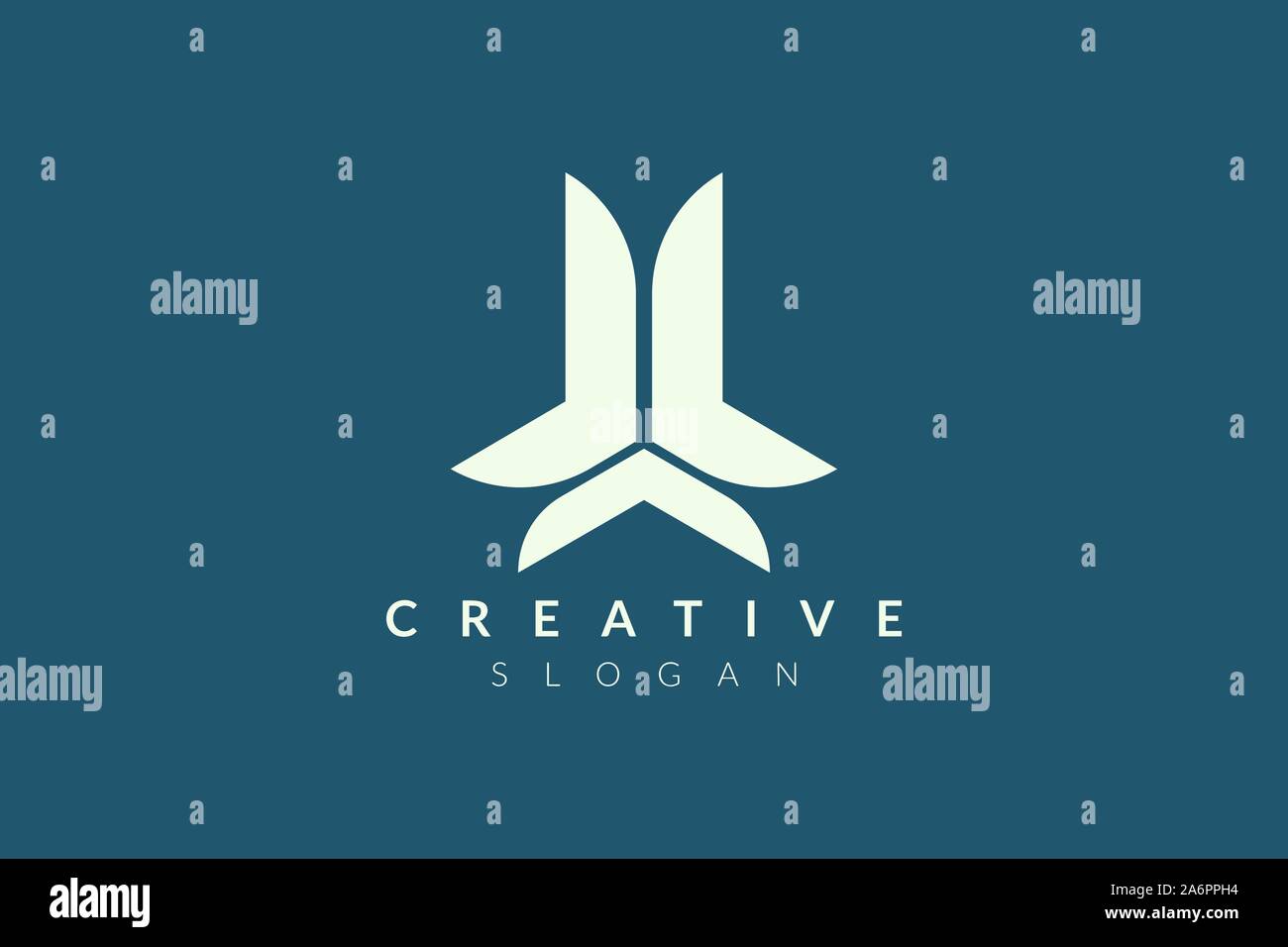 Three angle logo design. The minimalist and modern vector design is ...