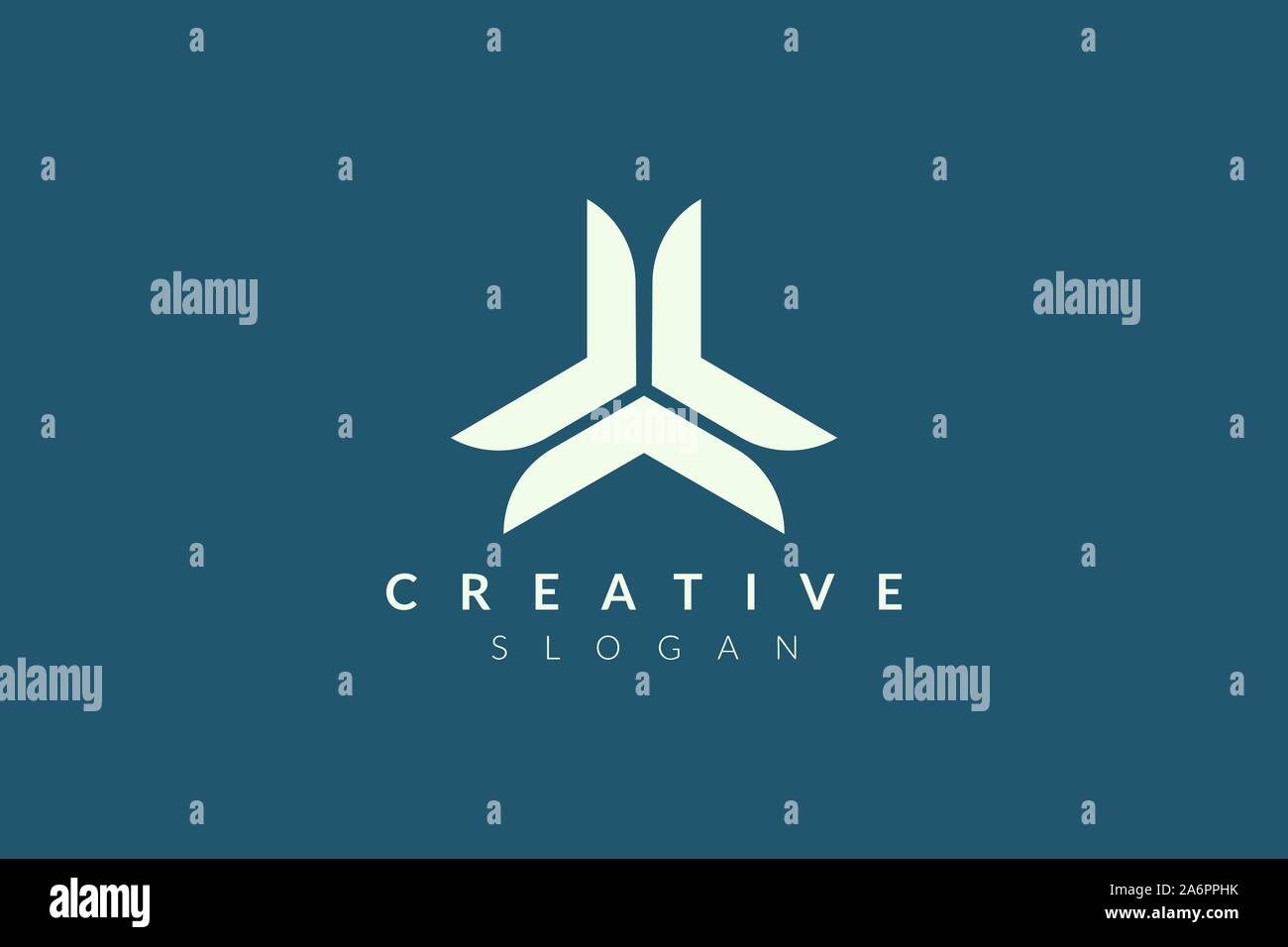 Three angle logo design. The minimalist and modern vector design is ...