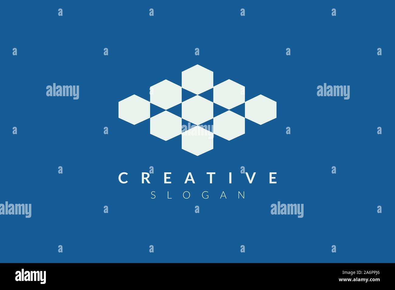 Connected hexagonal logo hi-res stock photography and images - Alamy